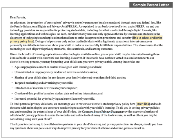 Student Privacy Communications Toolkit: For Schools & Districts ...